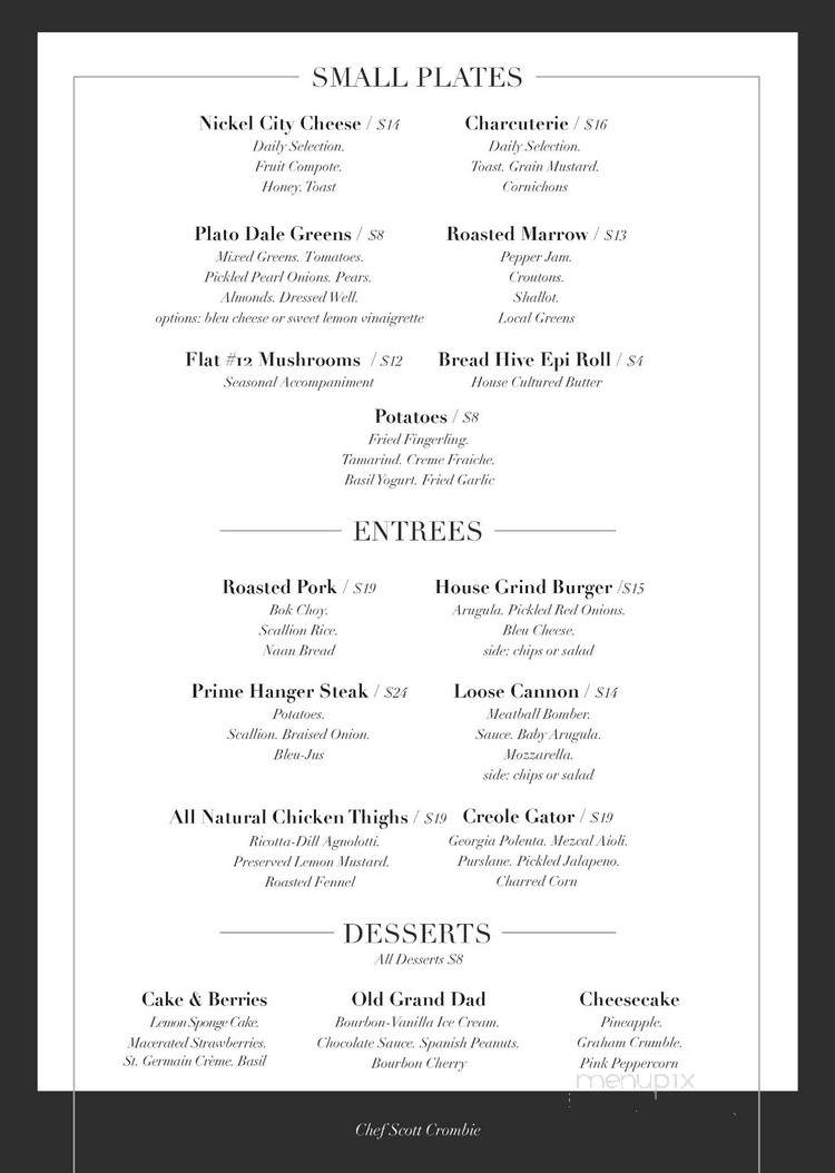 Menu Of Billy Club In Buffalo Ny 14201