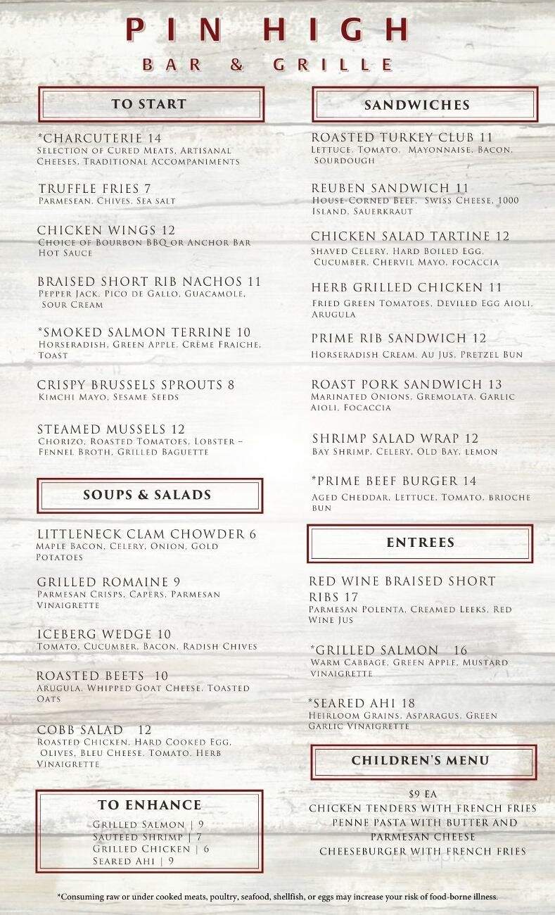Pin High Bar Grille Menu in Maggie Valley, NC | Order Delivery & Reviews Pin High Bar Grille Menu in Maggie Valley, NC | Order Delivery & Reviews